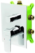 Novaservis Nobless Tina - Baterie pod omítku pro 3 spotřebiče s tělesem, chrom BOX38051RX,0