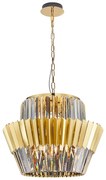 Lustr Donna, 1x křišťálové/zlaté kovové stínítko, (fi 55cm), g