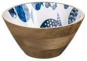 Dřevěná mísa Barrier Reef Bowl blue 24 cm, Shoeless Joe UK