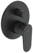 Ideal Standard Cerafine O - Baterie pod omítku, pro 2 spotřebiče, s tělesem, hedvábná černá A7193XG