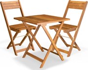 Balkónový set VITEK, 1+2, přírodní hnědá Casaria