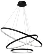 LED Lustr na lanku HOOP LED/93W/230V pr. 80 cm 4000K černá
