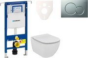 Cenově zvýhodněný závěsný WC set Geberit do lehkých stěn / předstěnová montáž + WC Ideal Standard Tesi 111.355.00.5NE3