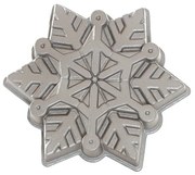 Nordic Ware forma na bábovku Sněhová vločka, 6 cup stříbrná, 88248