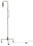 Hnědá stojací lampa (výška 154 cm) Ido – Hübsch