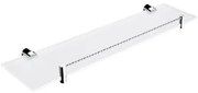 Nimco Bormo - Polička, délka 50 cm, matné sklo/chrom BR 11091BX-50-26