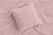 Celoroční mušelínový povlak na polštářek Soft Pink - GOTS Velikost: 40 x 40