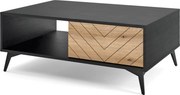 PSK Konferenční stolek DARA, Dub Evoke/Černá 104 cm