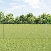 Hexagonální plot s podpěrou 10 x 1,4 m Ocel potažená PVC Šedá 3336831