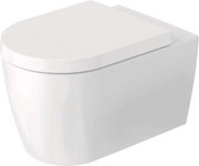 Duravit ME by Starck - Závěsné WC se sedátkem SoftClose, Rimless, DuraFlush, DuraShield, bílá 490709AAA1