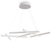 Maytoni MOD016PL-L75W - LED Lustr na lanku LINE LED/79W/230V bílá