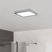 Eglo 901766 - LED Koup. strop. svíti. FUEVA LED/10,5W/230V 22x22 cm IP44 chrom