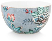 Pip Studio Flower Festival miska Ø12cm, modrá (stylová miska z tenkostěnného porcelánu)