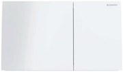 Geberit Sigma70 - Ovládání splachování, sklo/bílá 115.622.SI.1