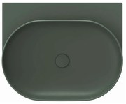 Ravak Yard - Umyvadlo 61x50 cm, bez přepadu, bez otvoru pro baterii, Grey Green XJX08060000