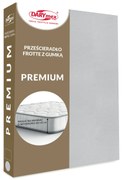 FROTÉ PROSTĚRADLO PREMIUM 90X200 CM ŠEDÉ