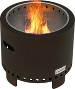 Outsunny Ohnivá mísa, bezdymný stolní oheň, Ø45 cm ohniště s rukojetí, poker, ohnisko do zahrady, kempování, terasa, kov, černá | Aosom