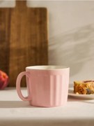 Sinsay - Jednobarevný keramický hrnek - pastelová růžová