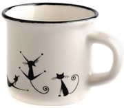 Porcelánový hrnek Dakls Cats Quida, 75 ml