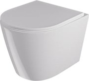 UPTrend Závěsný WC komplet bez příruby AMARO VORTEX TR2217R včetně Soft-Close sedátka, bílá lesk