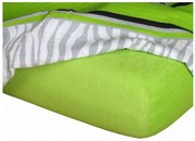DADKA Froté prostěradlo kiwi Rozměr 90x200x20 jednolůžko