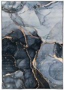 Koberec CRYSTAL PRINT CR-6 šedý / černý