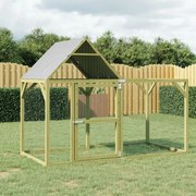 Kurník 200x100x150 cm impregnované masivní borové dřevo 3102992
