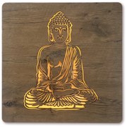 Li-Go "Buddha" světelný obraz 230V 62x62cm provedení povrchu: dub světlý