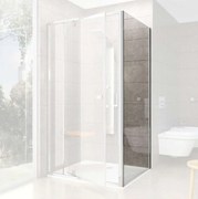 Ravak Pivot - Sprchová stěna PPS-80, 77-80 cm, lesklý hliník/čiré sklo 90G40C00Z1