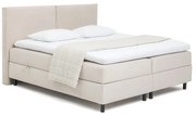 Béžová boxspring postel s úložným prostorem 180x200 cm Elva Bold – Bonami Selection