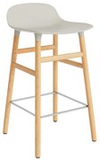 Normann Copenhagen designové barové židle Form Barstool Wood (65 cm)