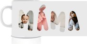 Personalizovaný klasický bílý keramický hrníček 300 ml - Máma/táta/babi/děda z fotek