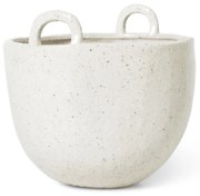Ferm Living Keramický obal na květináč Speckle Pot, krémová barva, keramika
