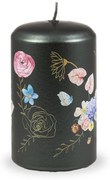 Tmavě zelená svíčka Unipar Flower Paradise, doba hoření 40 h