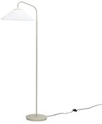 Krémová stojací lampa se skleněným stínidlem (výška 158 cm) Solid – Hübsch