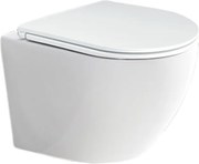 Mereo Mereo, WC závěsné kapotované, RIMLESS, 490x370x360, keramické, vč. sedátka CSS113S, VSD82S