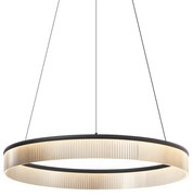 Moderní závěsné svítidlo černé 78 cm vč. LED s 3-stupňovým stmíváním - Anello Chandelier