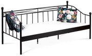 Autronic Kovová jednolůžková postel BED-1905 Barva: Černá