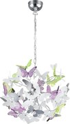 Dětský lustr s plastovým stínidlem ø 50 cm Butterfly – Reality