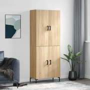 Skříň highboard dub sonoma 69,5 x 34 x 180 cm kompozitní dřevo