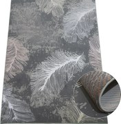 BE Koberec Allianz 6304 GREY - šedý obdélníkový Rozměr: 60x100 cm