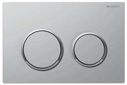 Geberit Kappa21 - Ovládání splachování, matný chrom/lesklý chrom 115.240.KN.1