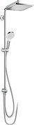 Hansgrohe Crometta E, Showerpipe 240 1jet EcoSmart 9 l/min Reno, chromová, HAN-27289000