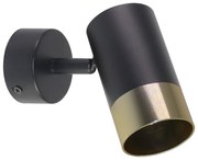 Nástěnné svítidlo v černo-zlaté barvě Tobi – Candellux Lighting
