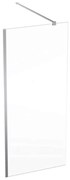 Geberit GEO - Sprchová stěna Walk-In, 90x200 cm, stříbrná/čiré sklo 560.129.00.2