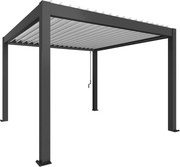Biohort Pergola 3,5 x 3,5 tmavě šedá/bílá  367,5 x 367,5 cm