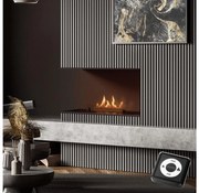 Planika Senso Fireplace BEV- Vestavěný BIO krb 56,2x75 cm 2,5kW+dálkové ovládání PK0003