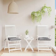 Podušky na židli 2 ks šedé 50 x 50 x 7 cm látka oxford 314899