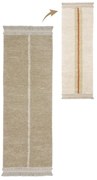 Béžový bavlněný běhoun 80x230 cm Duetto Sage – Lorena Canals