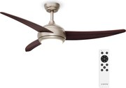 Klarstein El Paso stropní ventilátor se světlem | 132 cm | 35 W | Tichý provoz | Dřevo